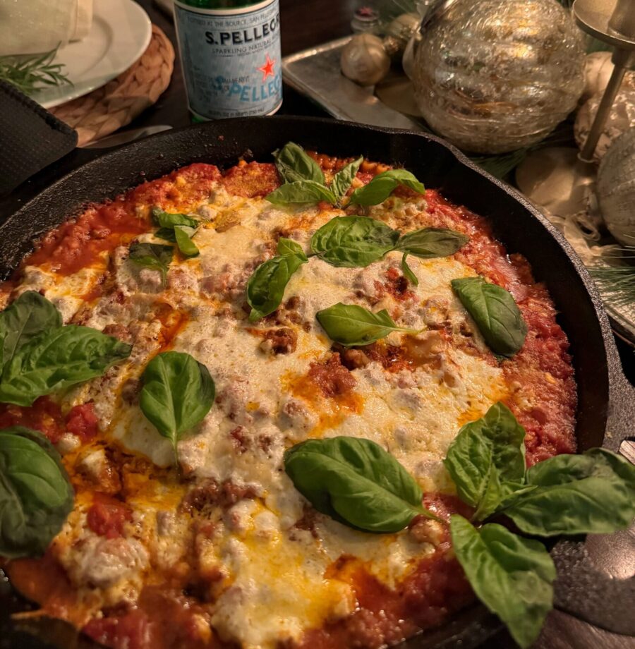 spicy sausage skillet lasagna - The Food Dragon
